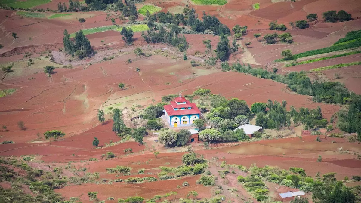 Oasis Maitso farany ny Alan'ny Fiangonana ao Etiopia