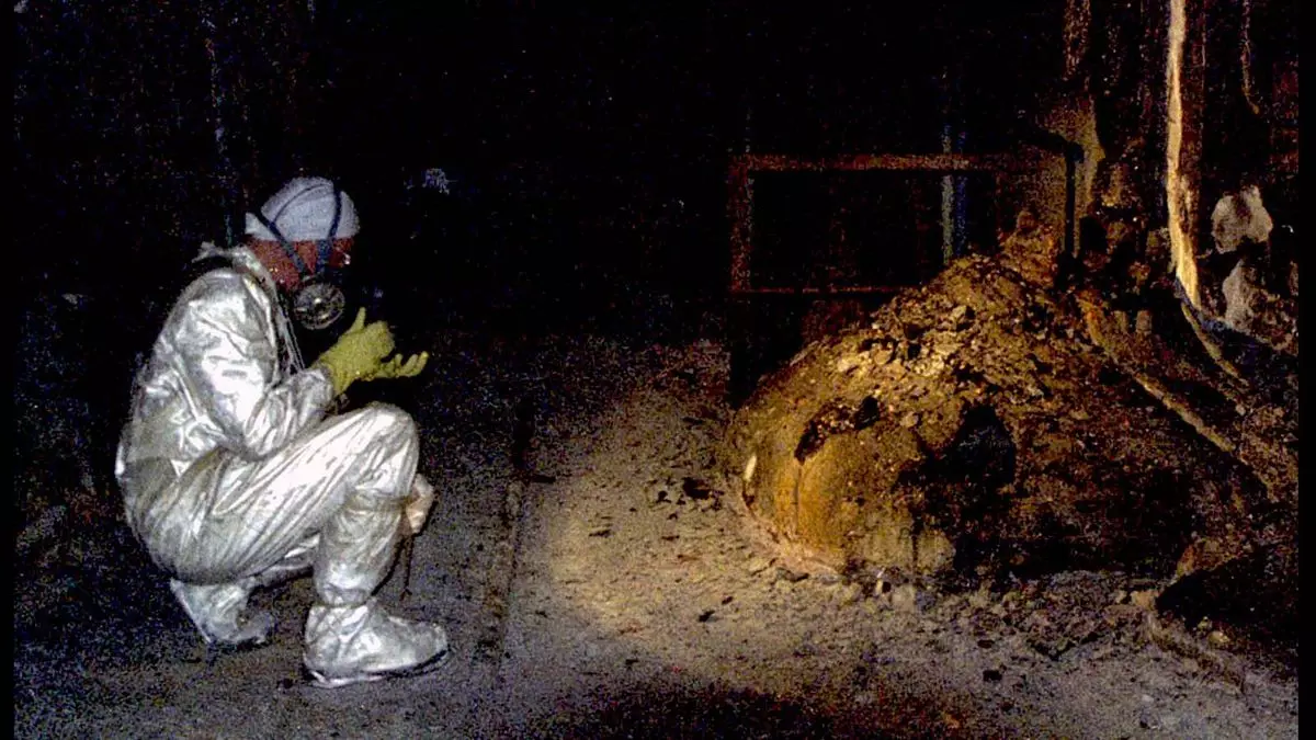 Le pied d'éléphant de Tchernobyl est une masse toxique de corium