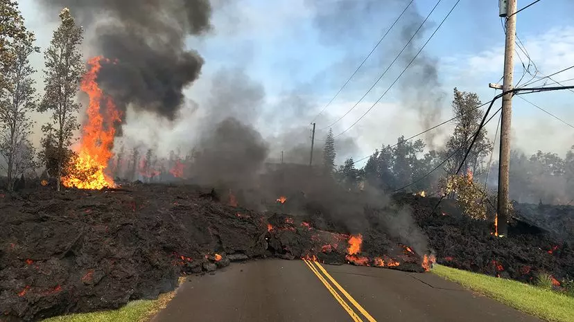 Kilauea eruption fisure