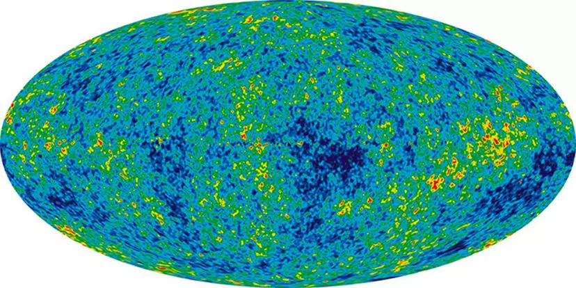WMAP से ब्रह्मांड के पहले दिनों का नक्शा
