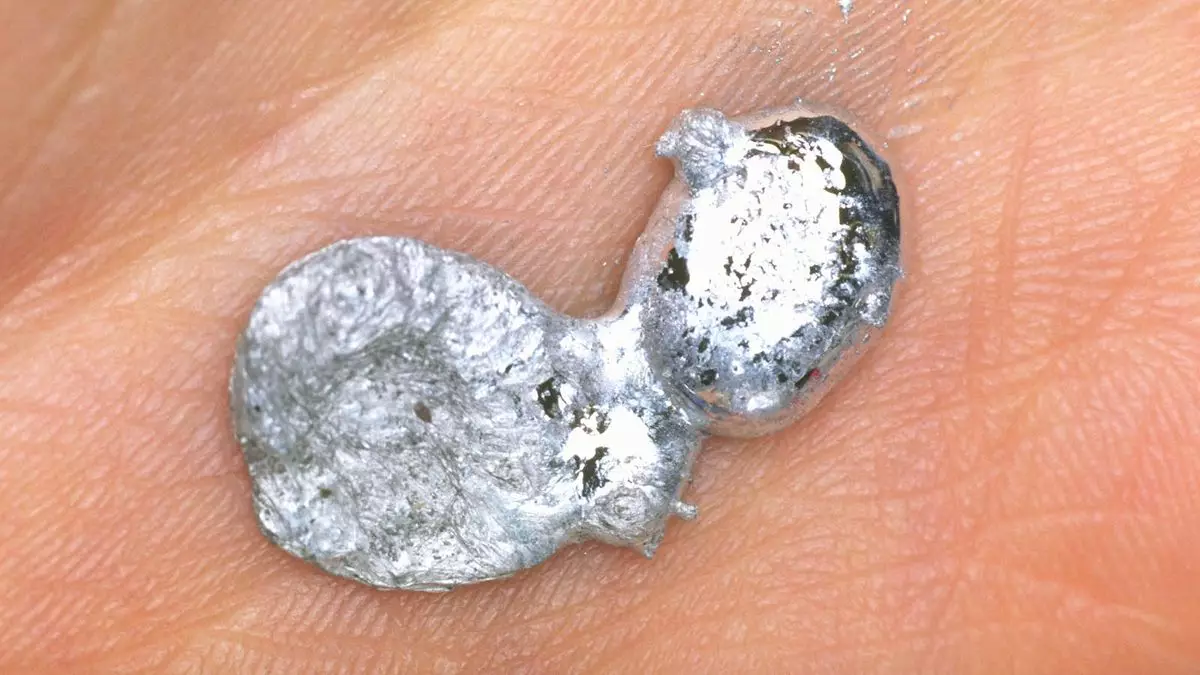 Gallium se vaří při 4 044 stupních F, ale roztaje se také ve vaší ruce