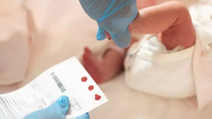 δείγμα αίματος νεογέννητου