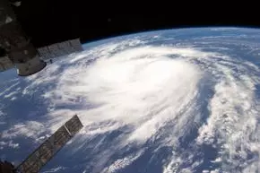 Furacão Katia visto da Estação Espacial Internacional em agosto de 2011