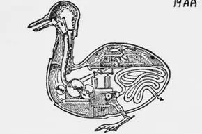 Diagram kerja batin bebek Vaucanson