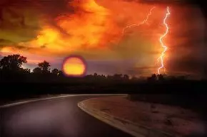 太陽が出ているときにも雷が発生する可能性があります。