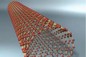 Kuelestoff Nanotubes hunn den héchste Stäerkt-zu-Gewiicht Verhältnis vun all Material op der Äerd a kënnen eng Millioun Mol méi laang wéi hir Dicke gestreckt ginn.