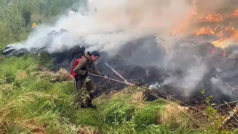 ロシアの山火事