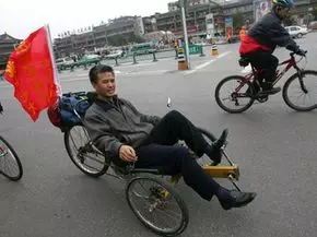 Goblin är uppbyggd som liggande trehjulingar, som den här som ses i Kina.