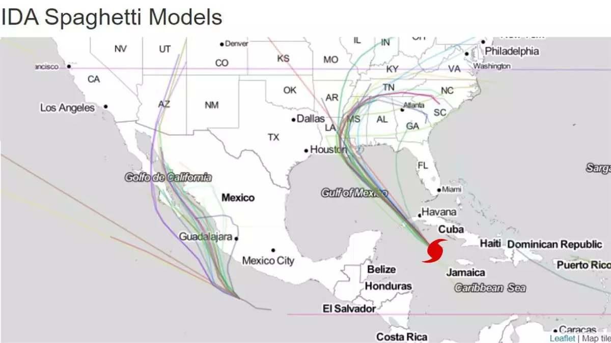 Како моделите за шпагети ја предвидуваат патеката на ураганот?