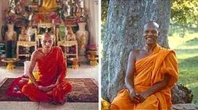 Budhistickí mnísi trávia veľa času v slávnostnej meditácii, ale väčšina z nich je tiež žoviálna a bezstarostná.
