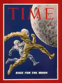 ปกนิตยสาร Time จากปี 1968 ได้บันทึกการแข่งขันอวกาศที่ร้อนระอุระหว่างสหรัฐอเมริกาและสหภาพโซเวียต