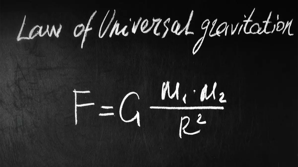 Gravita Konstanto Estas la "G" en la Leĝo de Universala Gravitado de Neŭtono